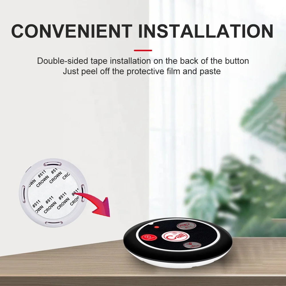 Hospital Cafe Guest Paging Buzzer Screen Display Vibrating Wrist Watch ...