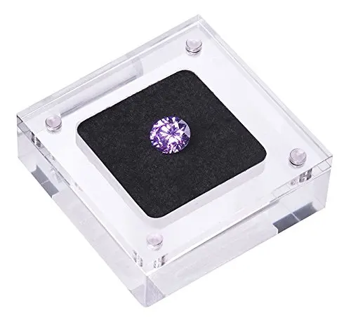 Durable 100 Grids Transparent Acrylic Diamond Gems Storage Boxes