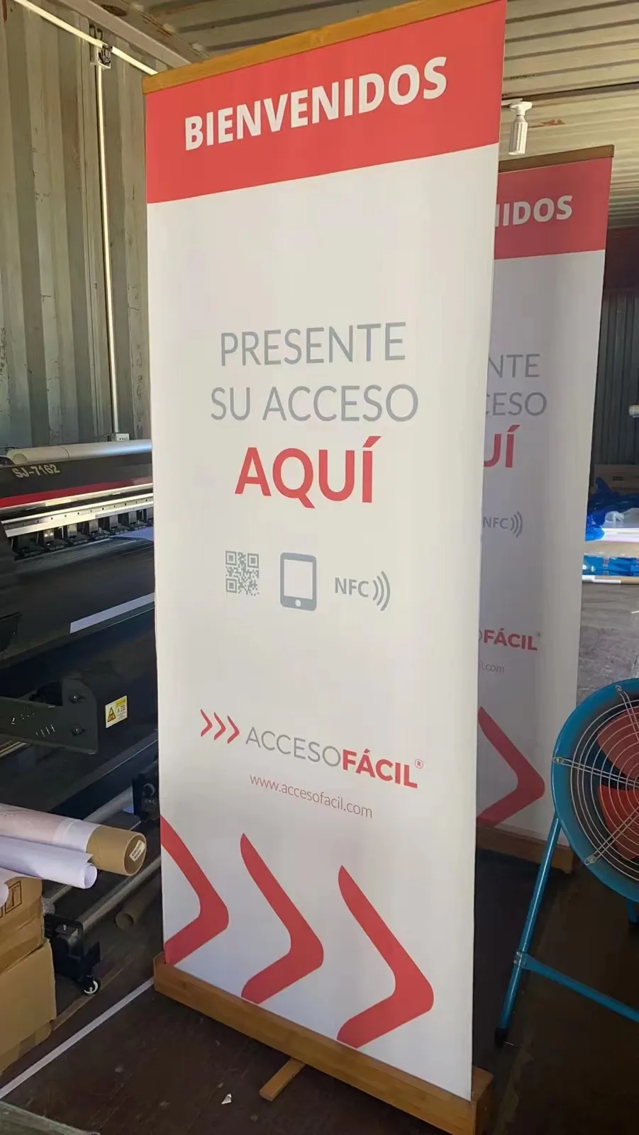 Custom Roll Up Banner 85x200cm Stander Structure Sign With Custom Print ...