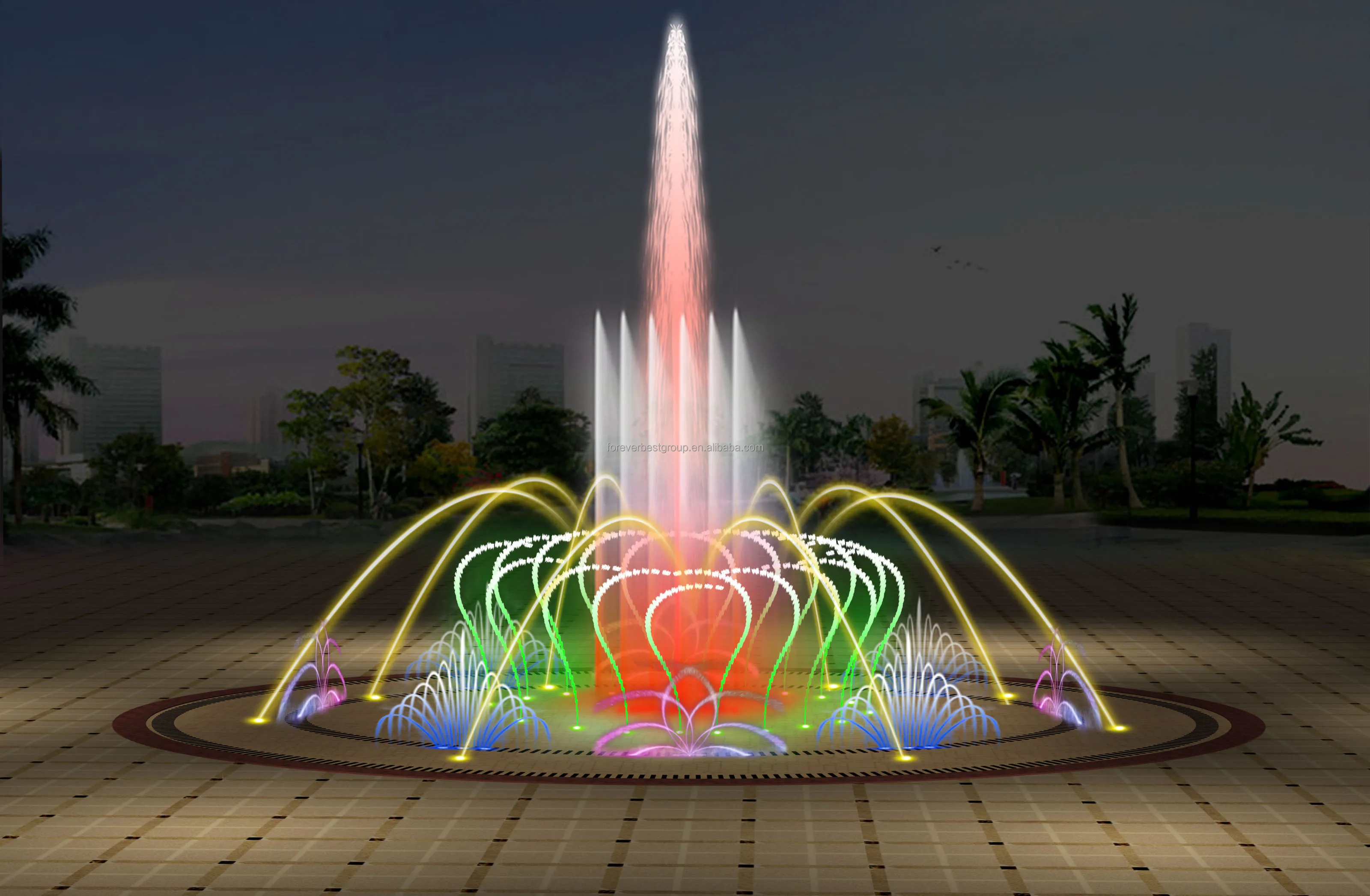 Home Hotel Lobby Indoor Waterfall Fountain Stainless Steel Digital ...
