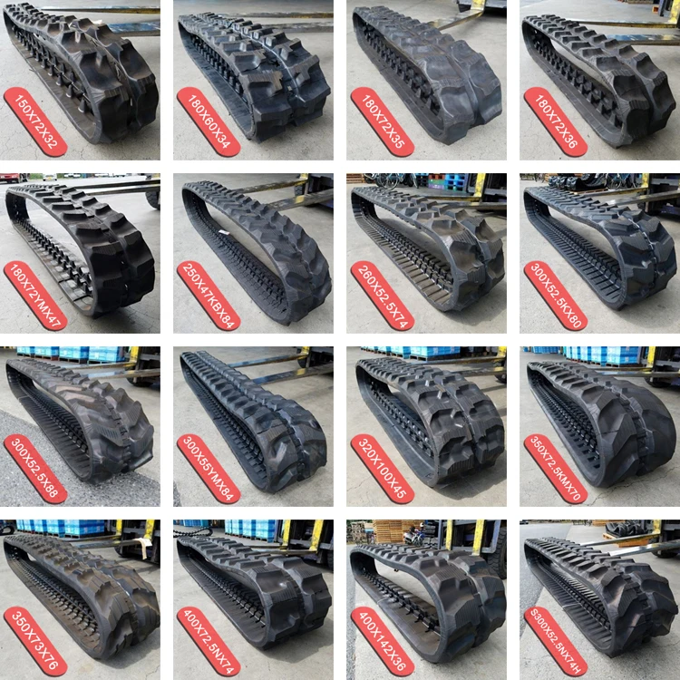 10" Wide Mini Excavators Rubber Tracks 260X96X41 for Kubota U20 ...