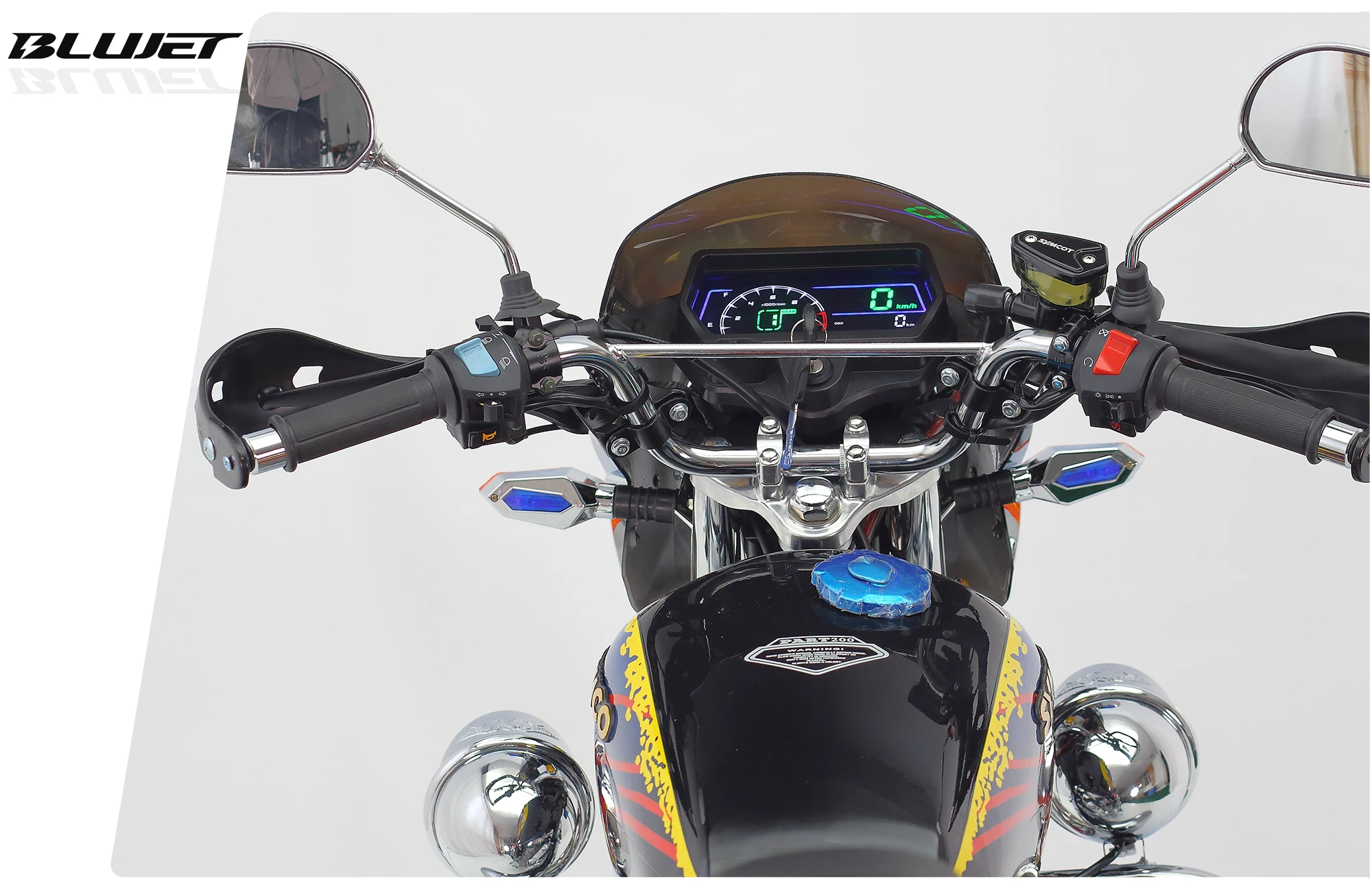 SBR150 150cc Motorcycle - Speed, Brakes, and Digital Meter