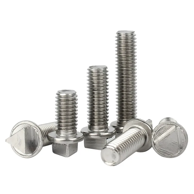 M6 M8 M10 Stainless Steel A2 DIN 22424 Triangle Head Bolts With Collar ...