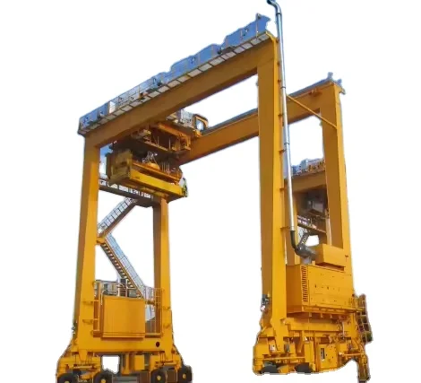 CE ISO RMG Type Ground Travel Rail Mounted Container Gantry Crane With ...