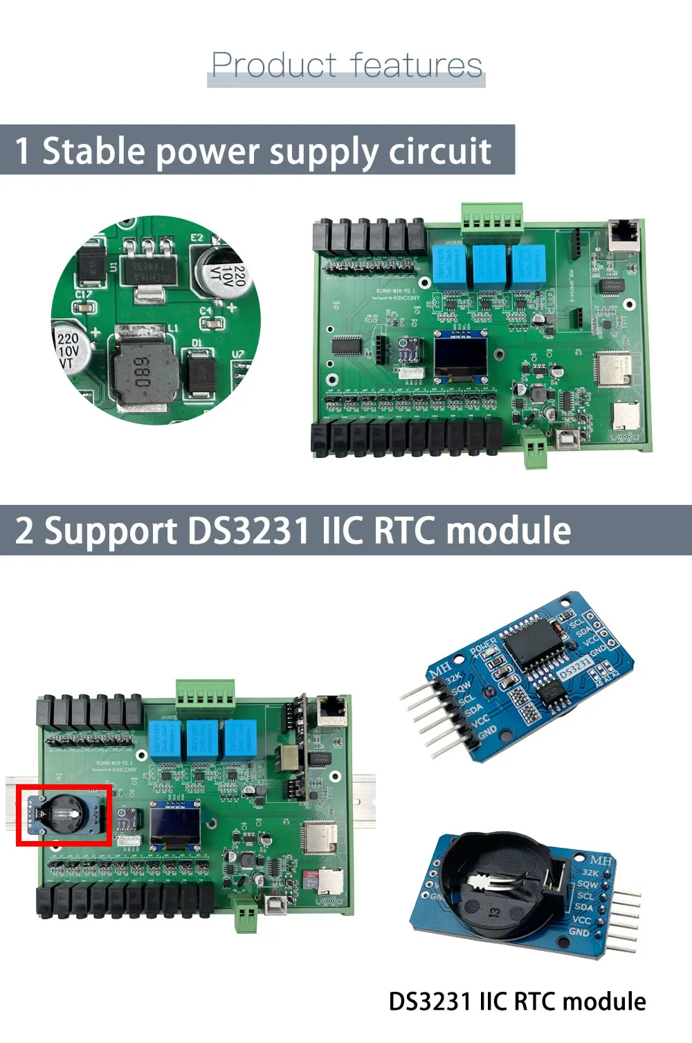 Kincony KC868-M16 V2 ESP32 16 Channel CT Clamp Energy Monitor