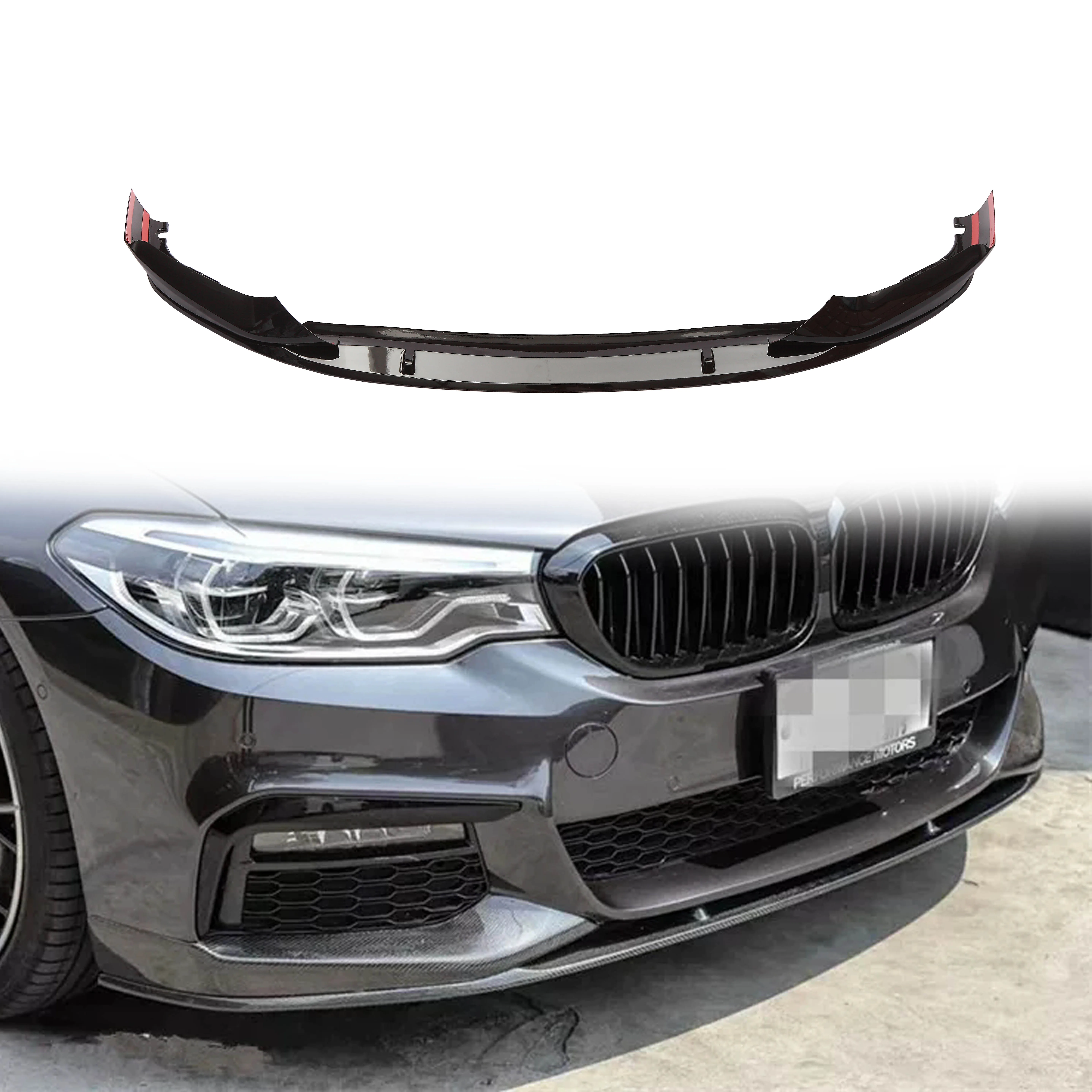 Mp Style Carbon Fiber Front Lip For Bmw 5 Series G30 G38 M Sport Bumper ...