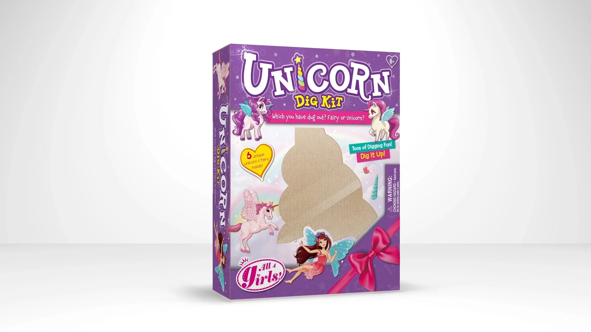 Unicorn Mermaid Design Dig Kit Diy Archaeology Excavation Toy Surprise ...