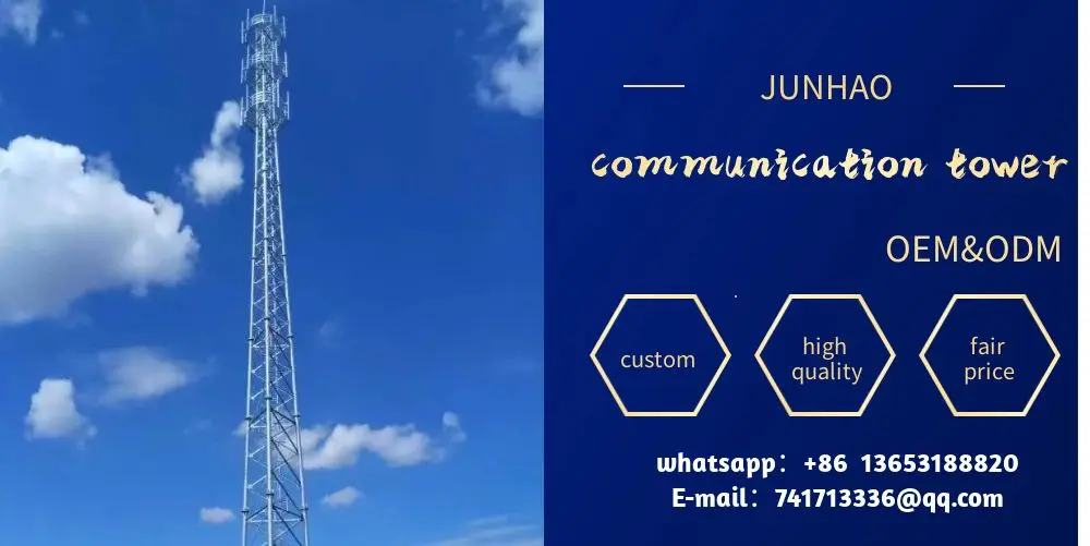 Steel Structure Column Angular Lattice Radio Communication 3 Legs 3-leg Isp Stand Alone ...