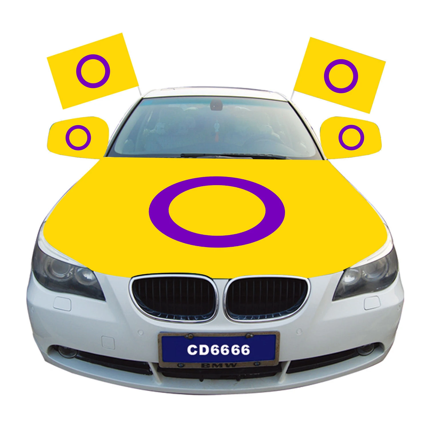 Custom Digital Printing Holland National Flag Car Engine Hood Cover ...