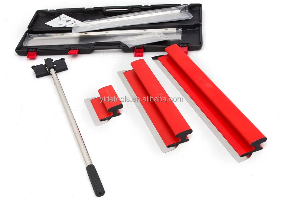 Plastic Grip Drywall Plastering Trowel Tools Skimming Blade Kit Drywall ...