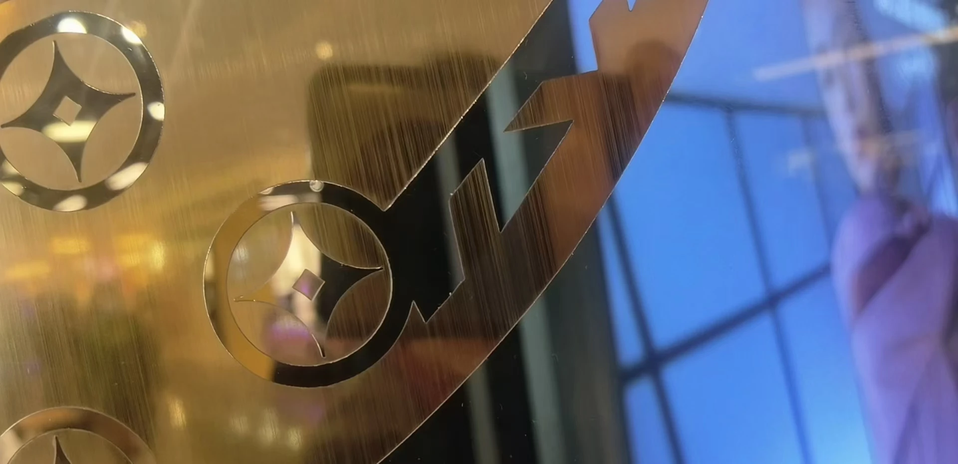 Advertising Glossy Matt Color Self Adhesive Metallic Brushed Gold Pet ...