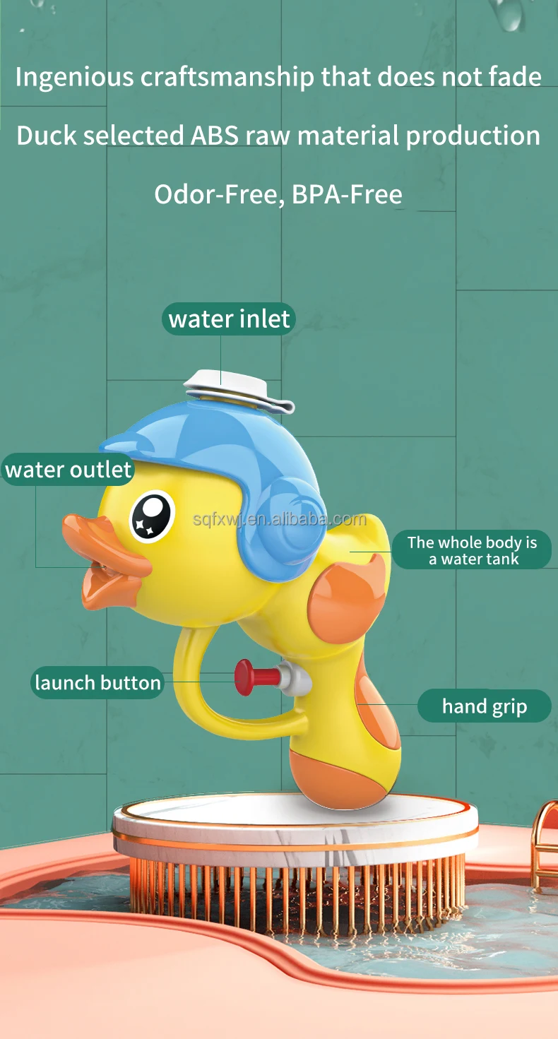 Cute Cartoon Duck Toys - Shape Spray Water Gun for Kids