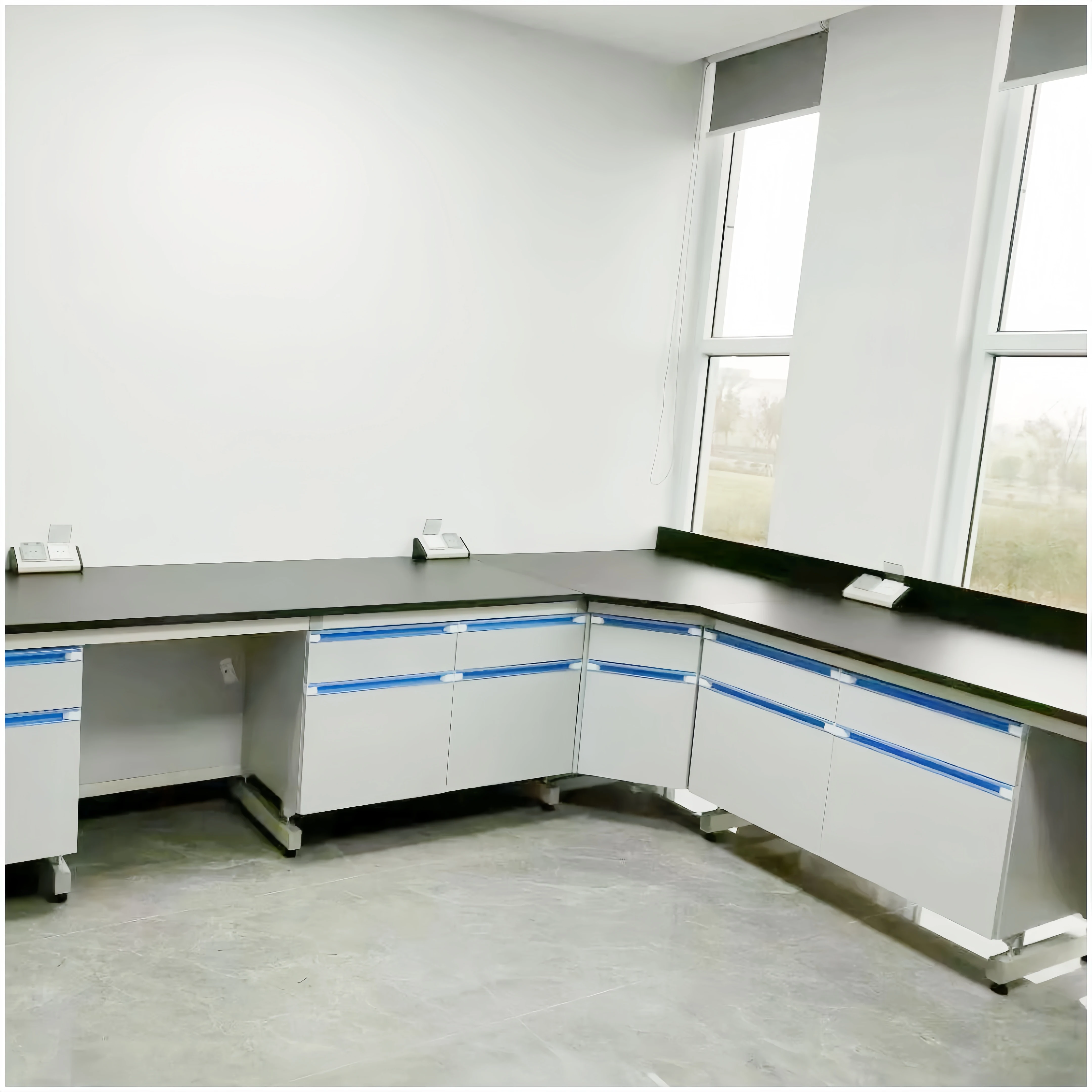 Customizable Laboratory Furniture All-steel Lab Bench With Pp Sink ...