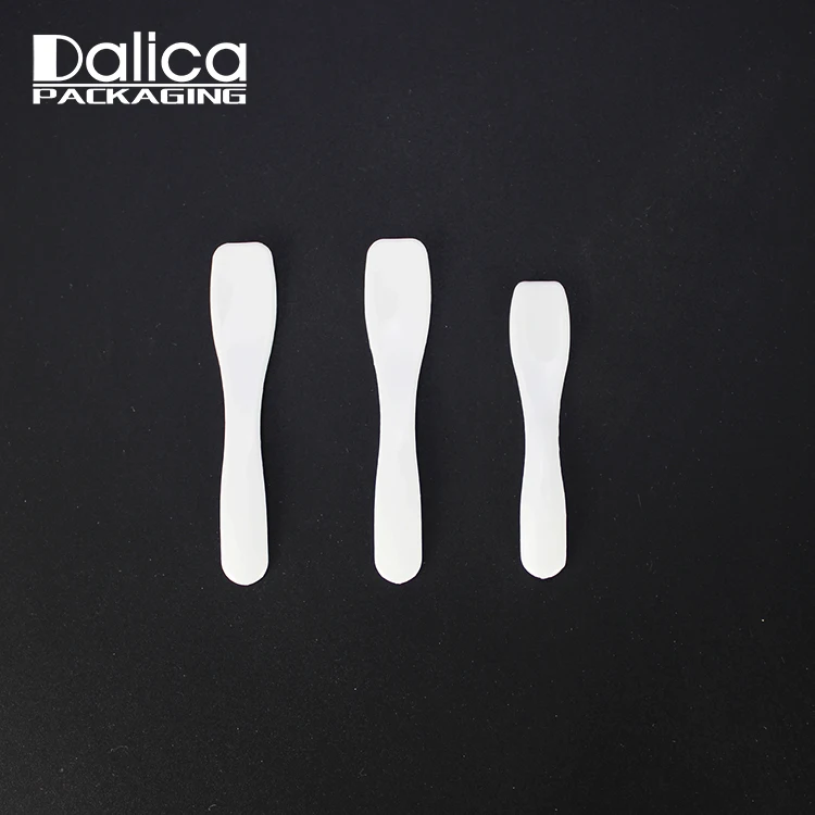 Hot Selling Facial Cream Spatula White Small Plastic Cosmetic Spoon ...
