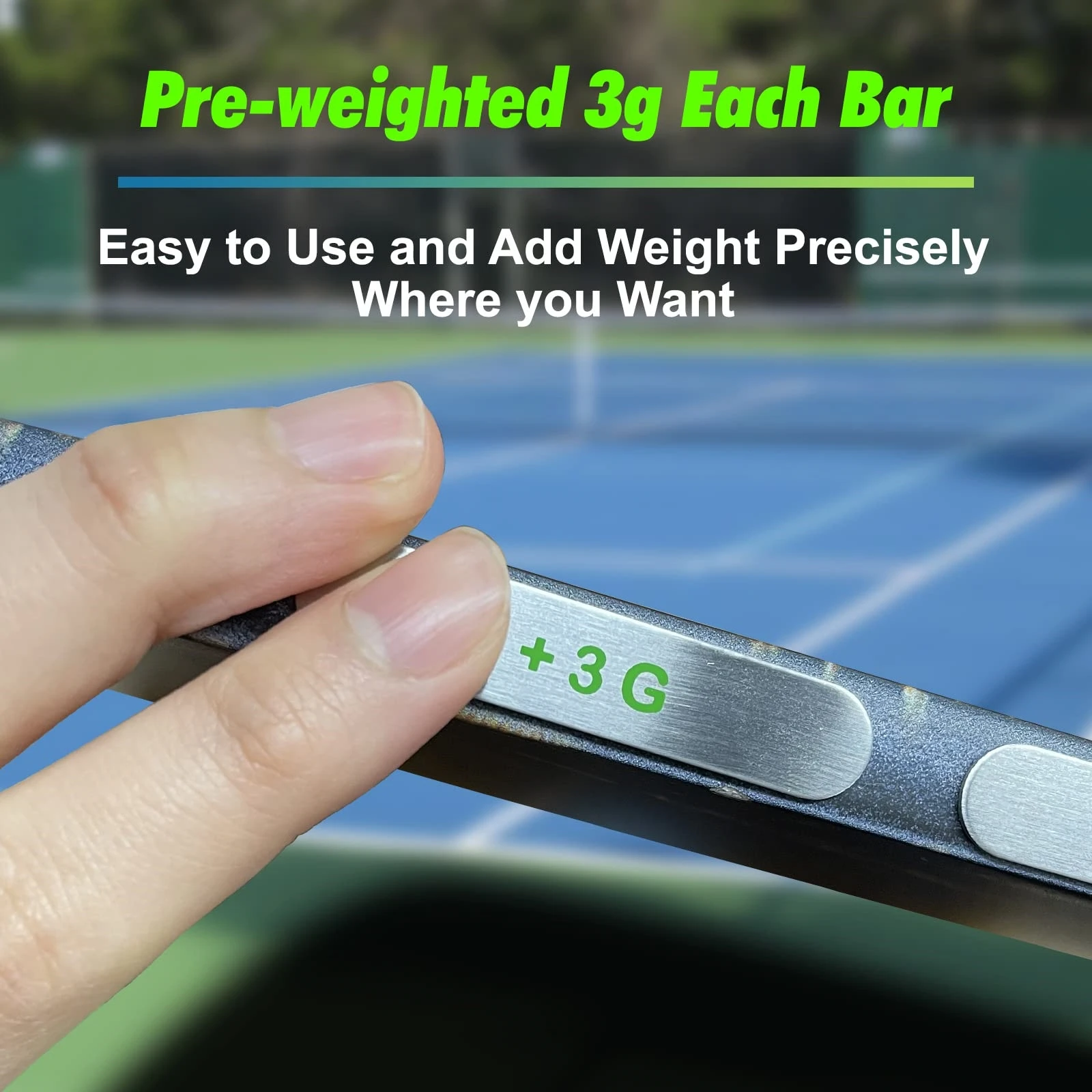 3g Weighted Strips - Durable Lead Tape for Pickleball Paddles