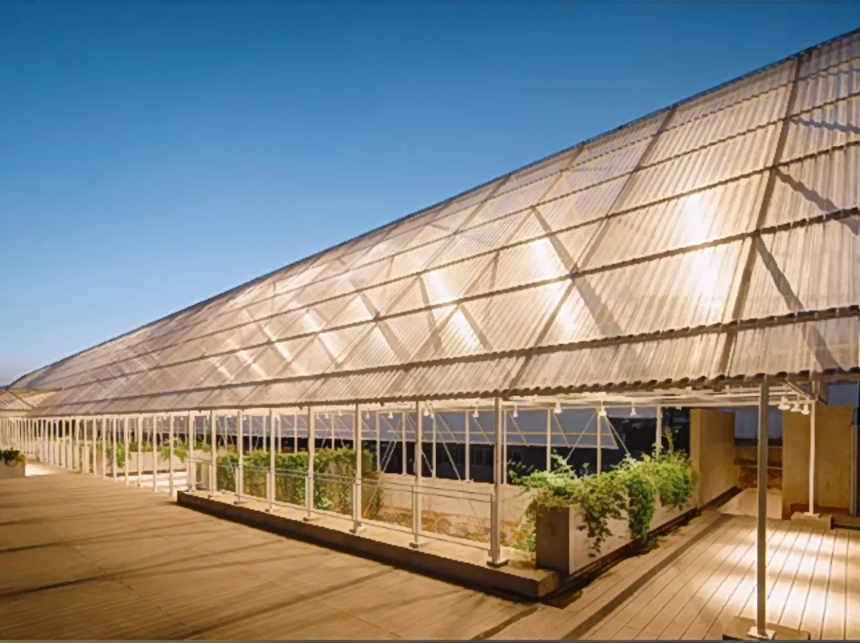 Canopy Corridor Sunroom Special Lighting Transparent Roof Sheet Roof ...