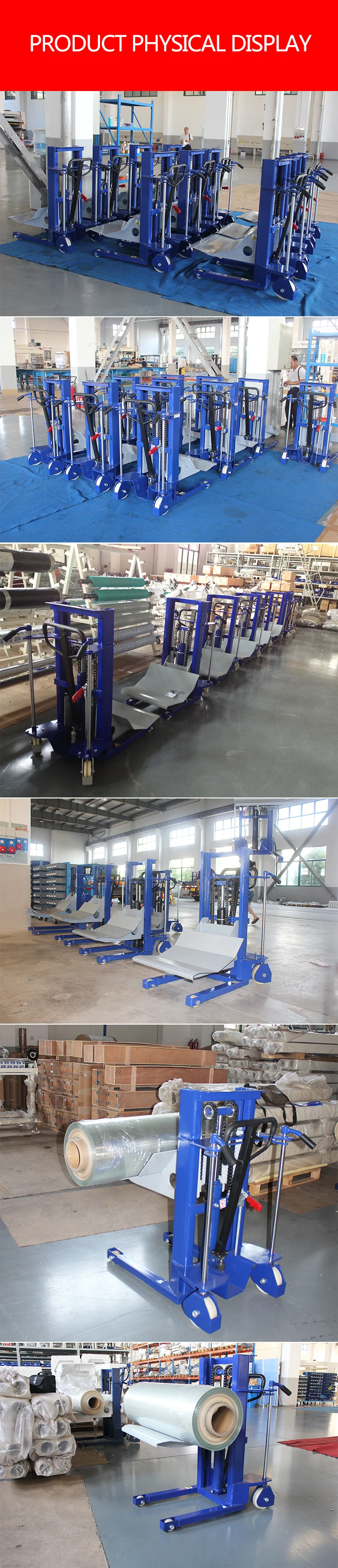 SINOLIFT CTY1000-M700 Manual Hydraulic Roll Lifter - 1000kg