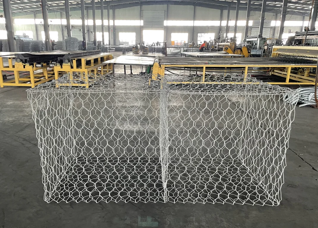 2m X 1m X 1m PVC Coated Galfan Galvanized Hexagonal Woven Plastic ...