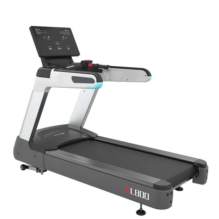Commercial Treadmill - Durable Black Steel & Plastic Body