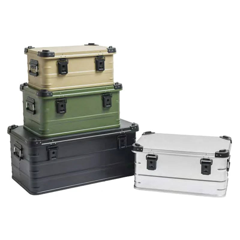 Multiple Sizes Outdoor Travel Metal Camping Storage Box Aluminium ...