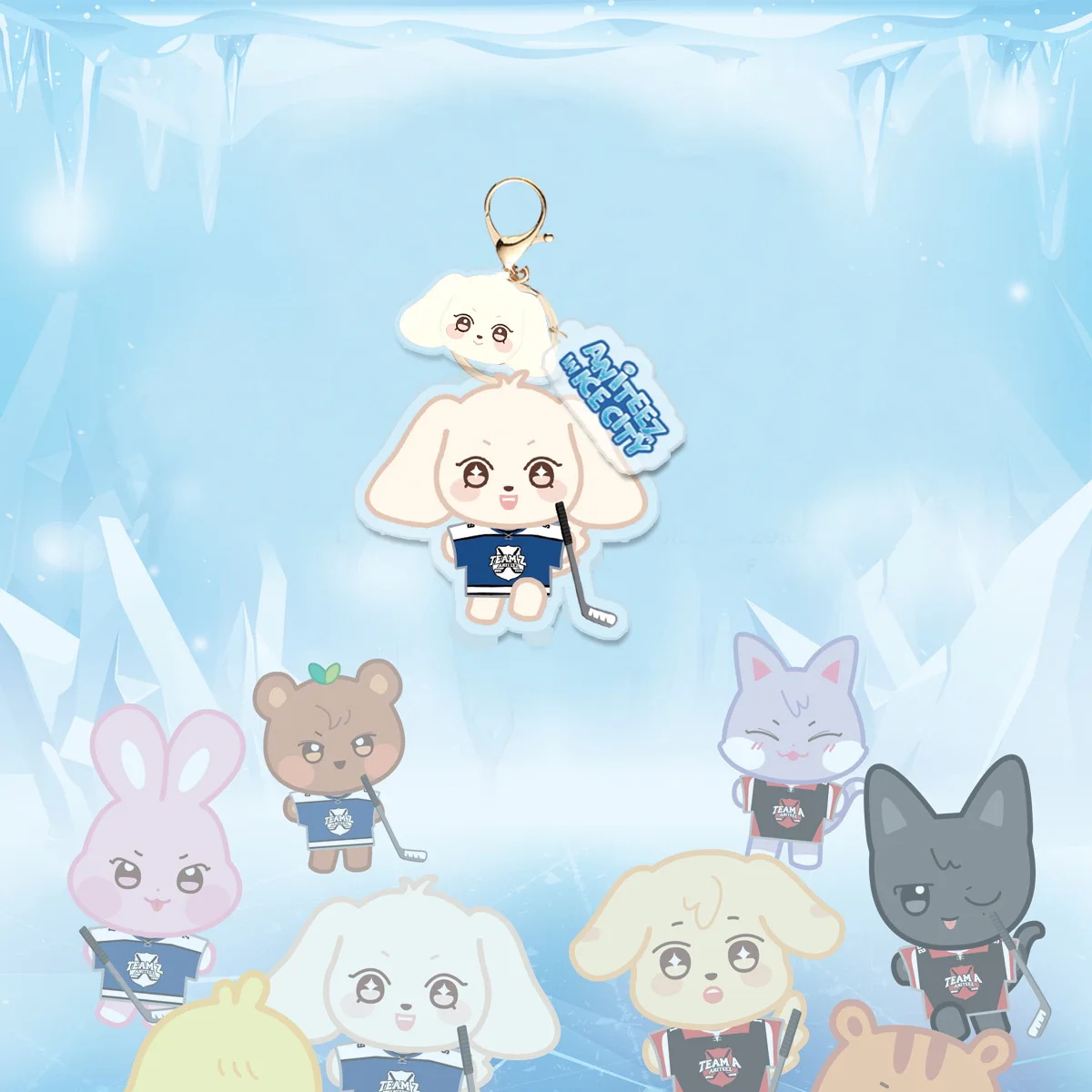 KPOP ATEEZ ANITEEZ Acrylic Keychains - Customizable Fans Gift