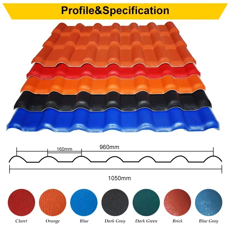 Impact Resistance ASA Roofing Sheets - Durable & Fireproof