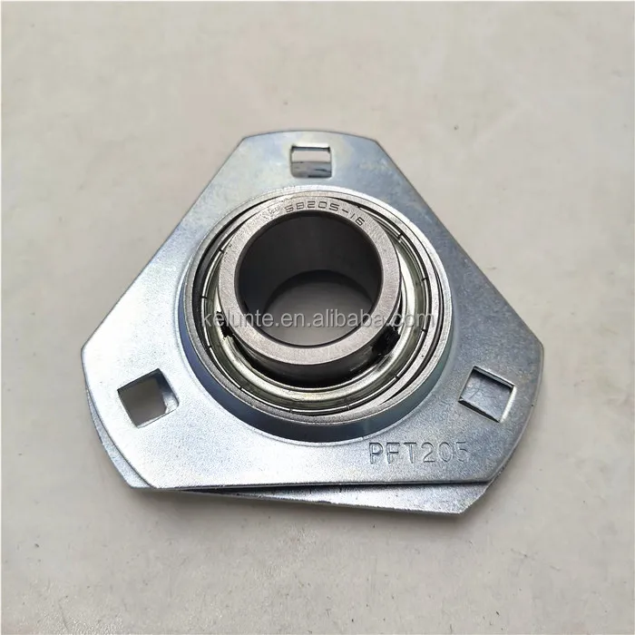3-bolt Triangle Flange Bearing Housing PFT207 with Ball Bearing SB207