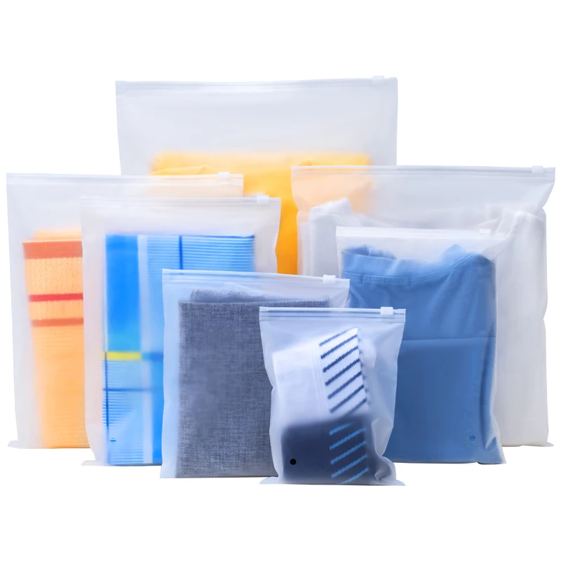 Custom Zip Plastic Recyclable Clothing T Shirt Hoodie Packaging Bag ...
