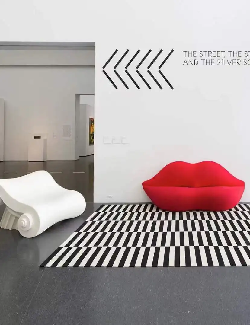 Wholesale Fashionable Lips Velvet Living Room Apartment Sofa Pink Red ...