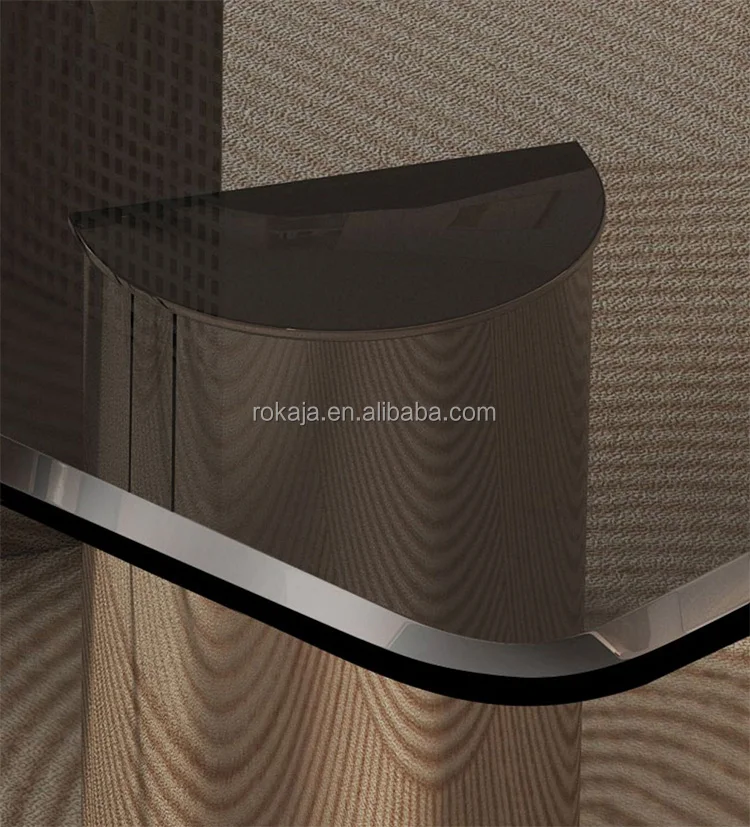 Modern Glass Dining Table Minimalist Design Furniture Transparent Top ...