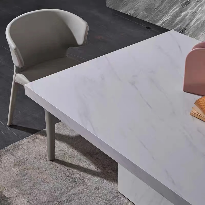 Modern Living Room Furniture Wooden Frame Sintered Stone Table Top ...