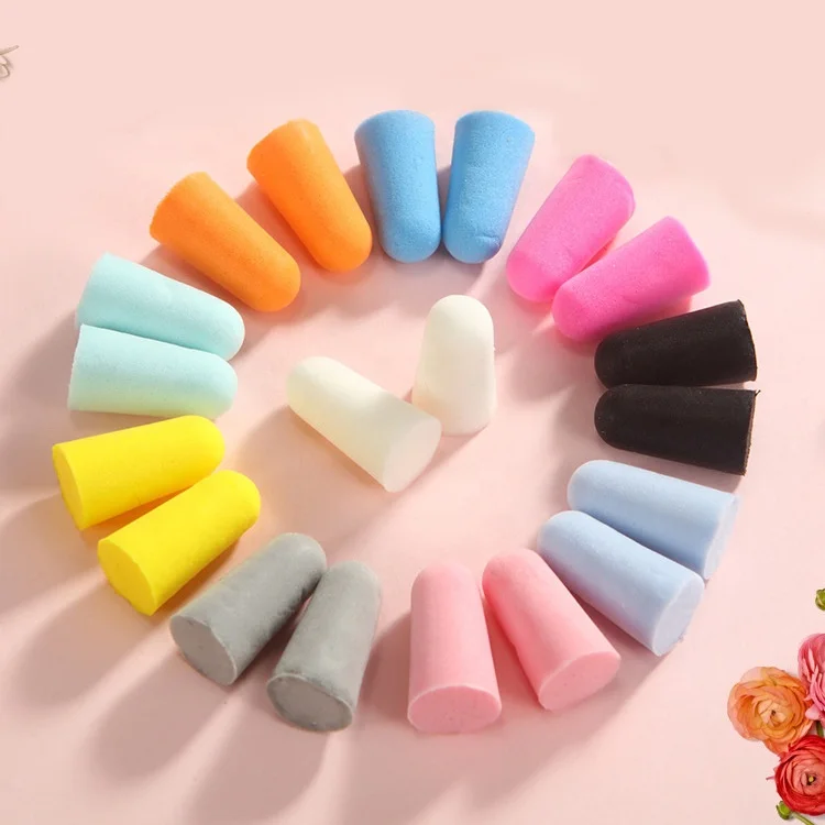Hot Sell Colorful 38db Foam Ear Plugs For Sleeping Anti-noise Earplug ...