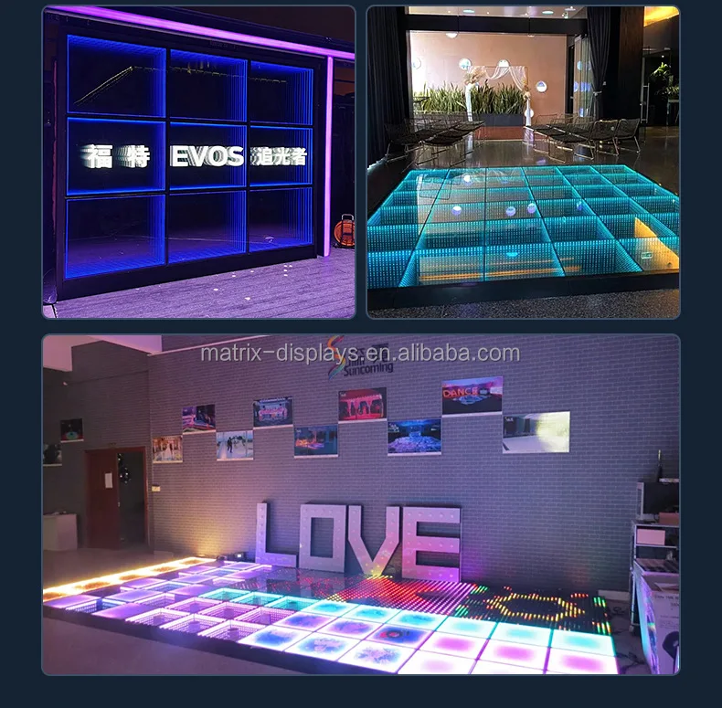 LED Matrix Displays - Magnetic 3D Infinity Mirror Panels