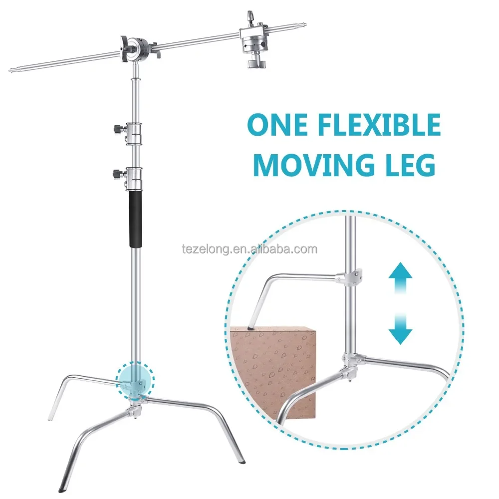Heavy Duty 40 Inch Photo Studio Photography c Stand With Arm Grip 3.3M ...