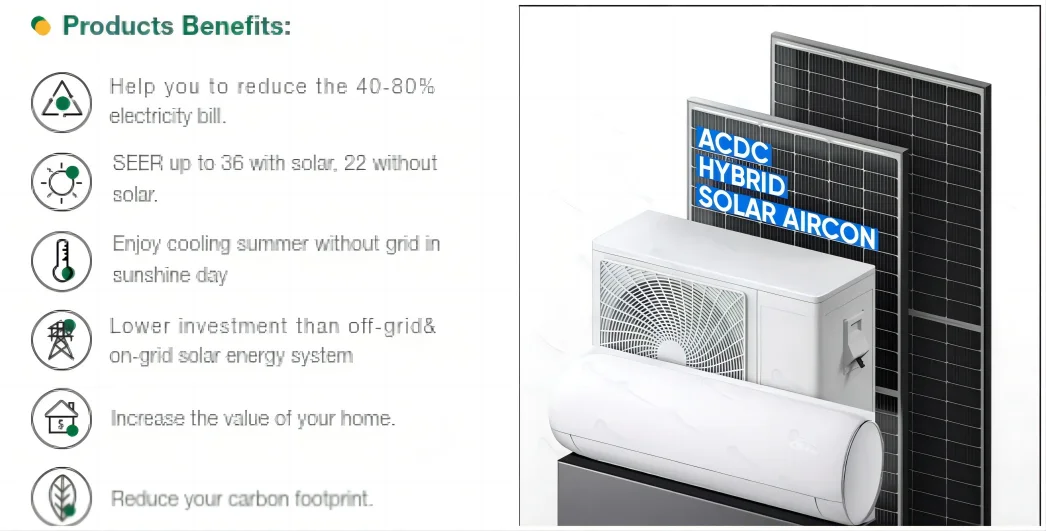 Air Conditioning Solar Powered Off Grid Solar Air Conditioner System ...