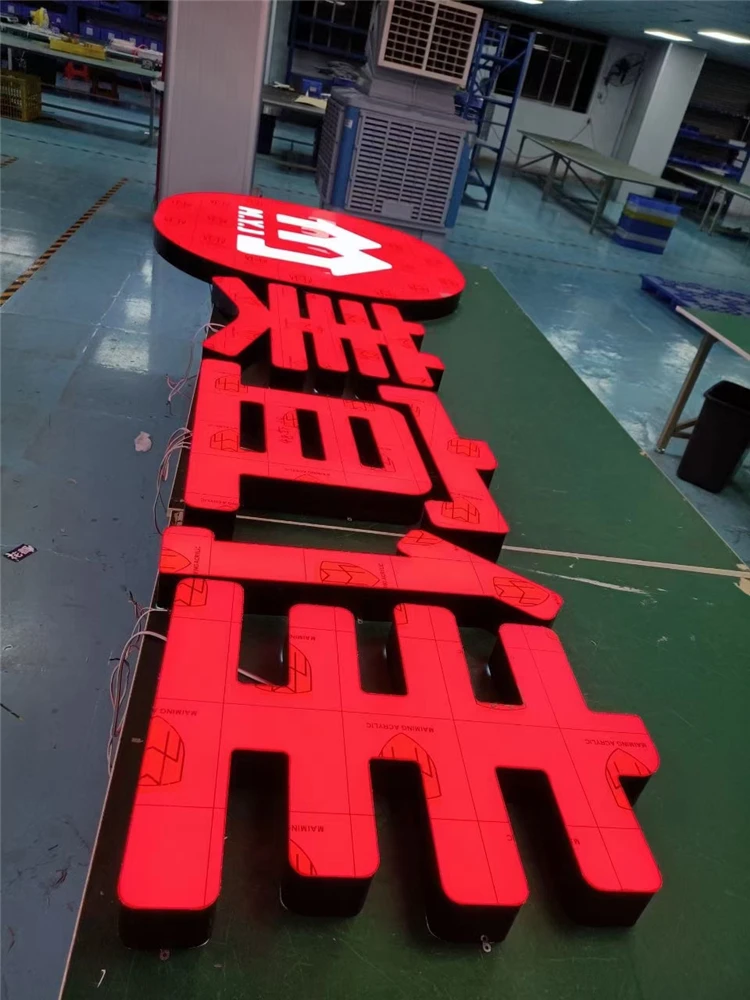 Stainless Steel Frame 3d Letter Sign Led Front-lit Logo Sign Led Letter ...