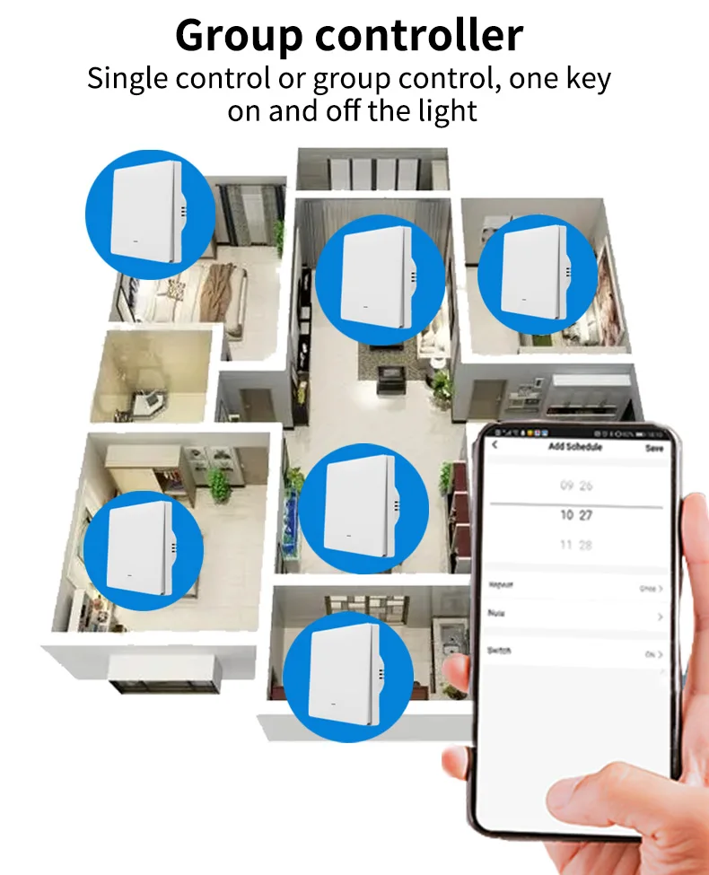 Honeyguard Hlc004 Tuya Wifi Smart Switch Wireless Push Button Switch Smart Life App Control ...