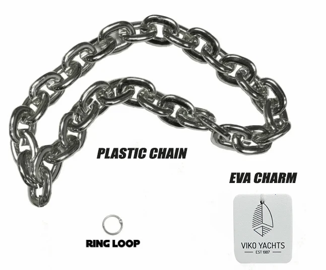 Plastic Chain Necklace - Jumbo EVA Charm for Sports Fans