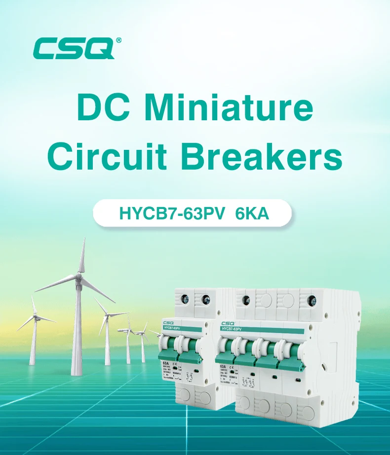 NEW Type PV Solar System 2P 2 Pole DC MCB 63A DC Miniature Circuit Breaker Solar Application L7 ...