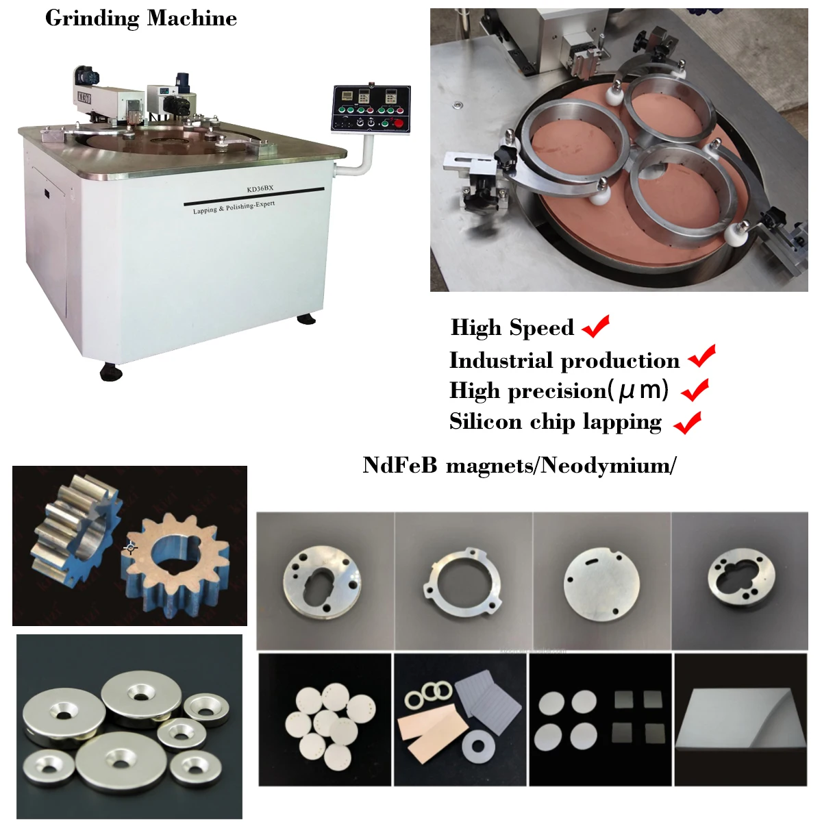 Wafer Polisher Lapping And Polishing Machine Surface Planer Grinder ...
