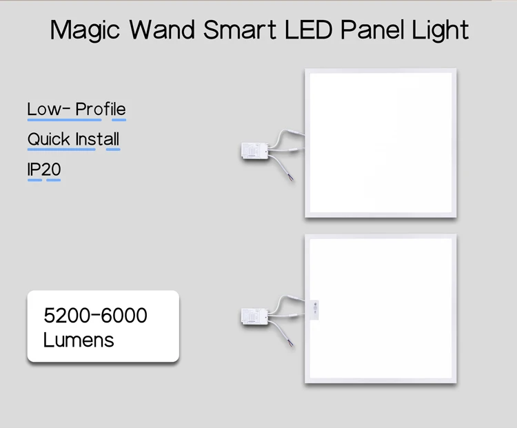 High Power Smart Light 40w 130lm 150lm/w Led Panel Kits Va With Magic ...