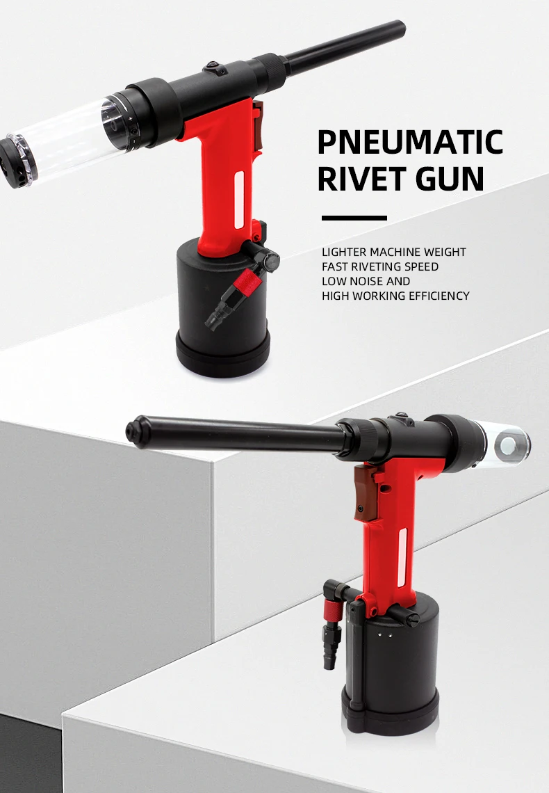 Extra-long Design Pneumatic Air Rivet Gun Mk-2500l Lightweight Powerful ...