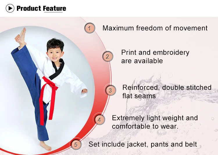 Custom Taekwondo Poomsae Uniform | Eco-friendly TKD Dobok | Unisex ...