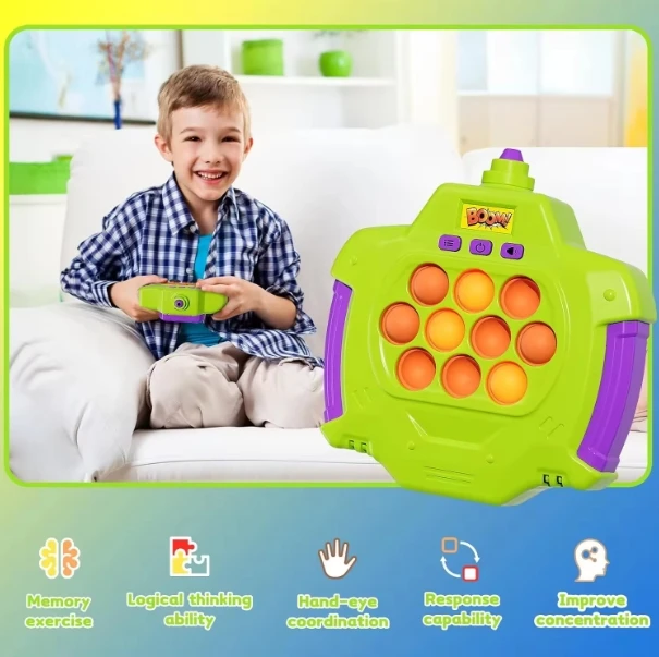 Hot Sell Handheld Puzzle Squeeze Poppet Challenges Fast Quick Push Pop ...