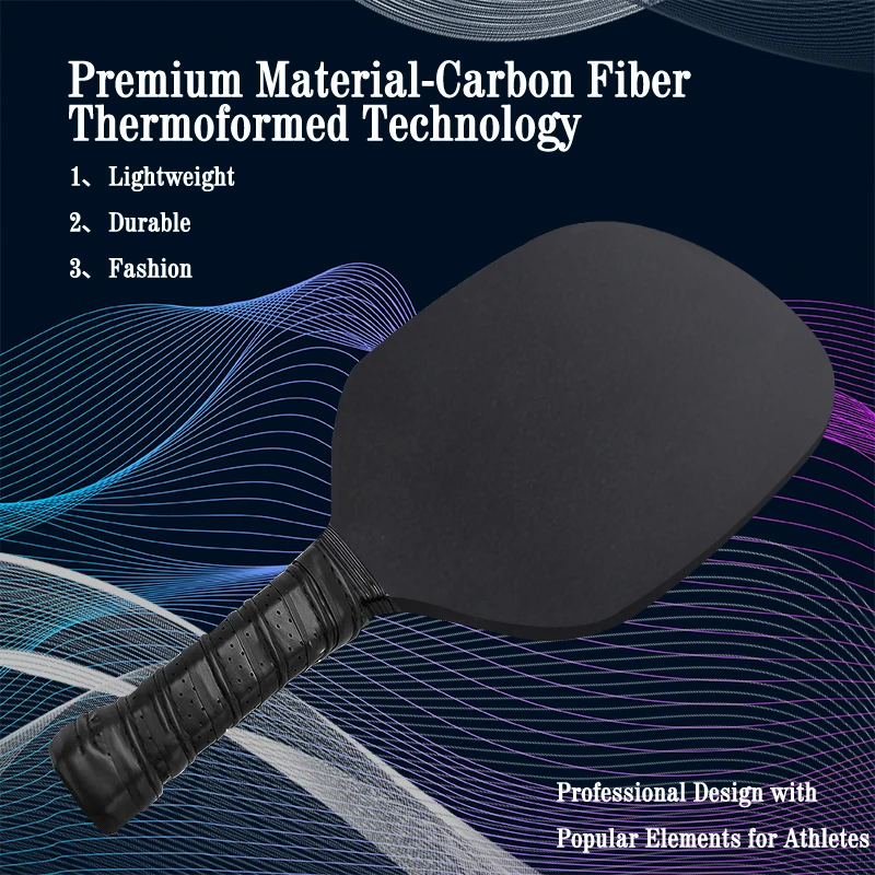 Sunrise Custom Designs Usapa Thermoformed T700 Pickleball Paddle Glass ...