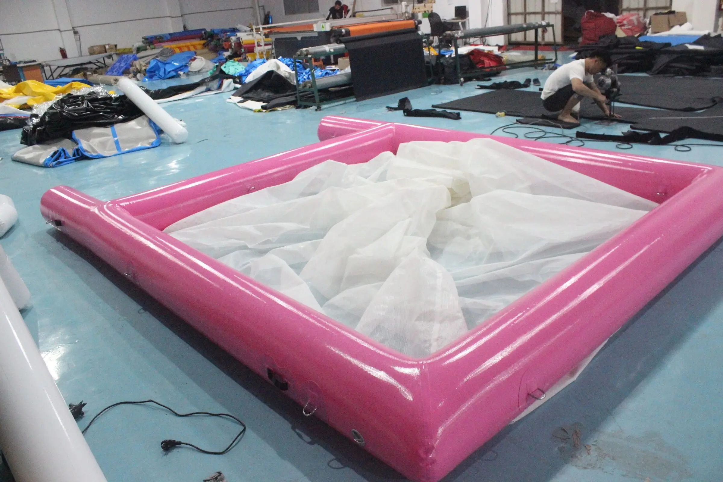 Floating Inflatable Swimming Pool With Anti Jellyfish Net Anti ...