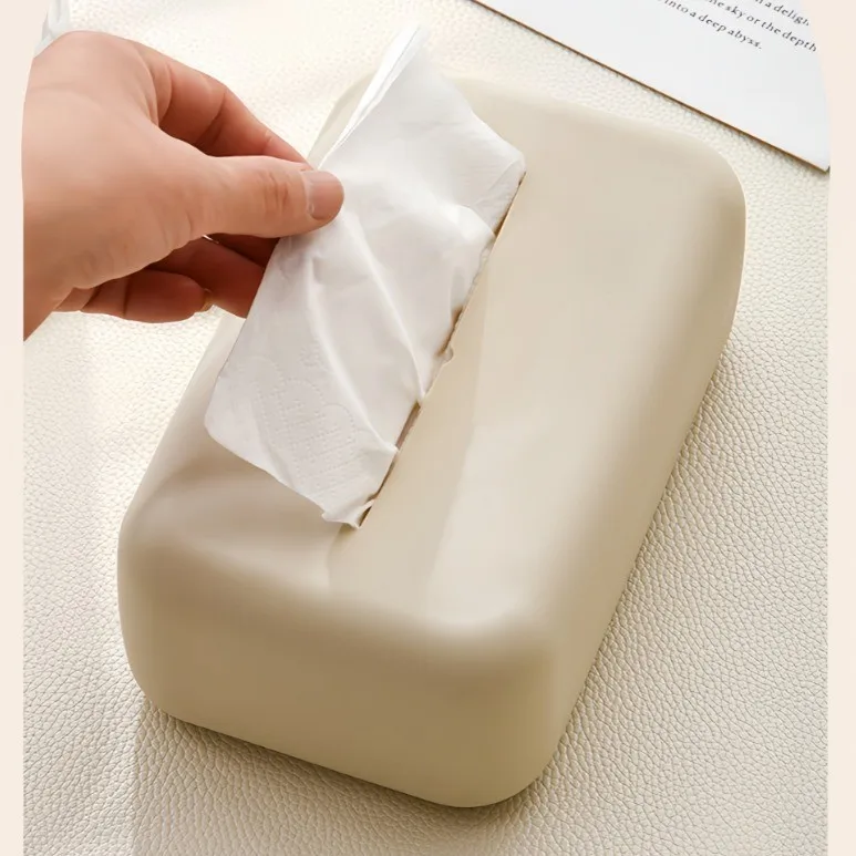 100% Food Grade Plain Color Refillable Wipe Container Tissue Box Holder ...