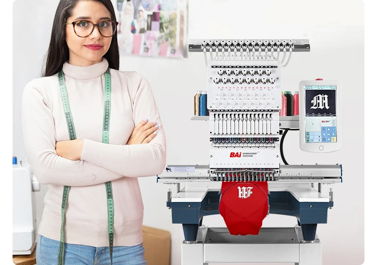 Bai Automatic High Quality 1 Head Embroidery Machine With Professional ...
