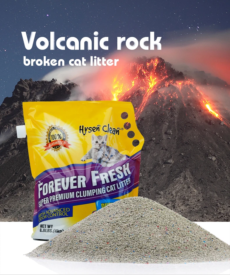 2022 New Product Cat Sand Efficient Deodorization Volcanic Rock Broken ...