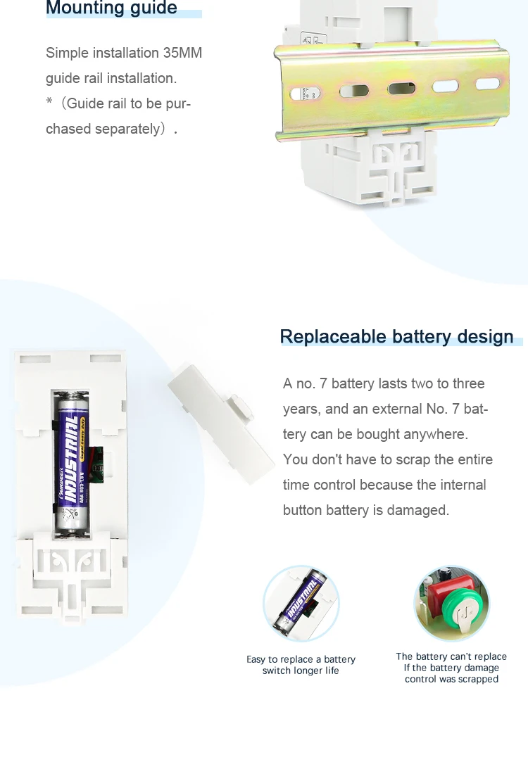BERM THC15A Programmable Timer Switch - 220V 25A Smart Control